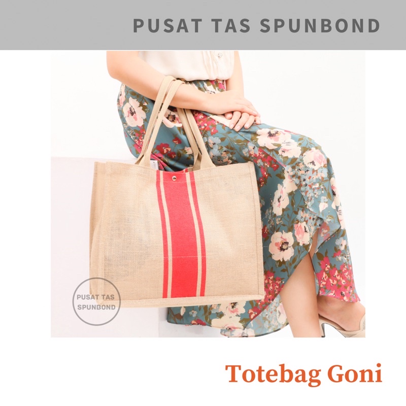 Jual Tas Goni | Totebag Wanita | Totebag Goni | Tas Goni Premium | Tote ...