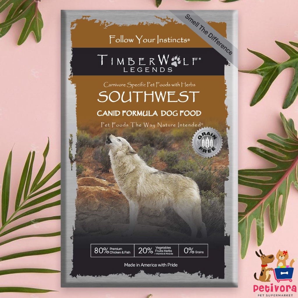 Jual Timberwolf Legends Southwest Dog Food Chicken & Whitefish 3lbs 1 ...