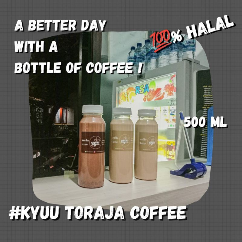 Jual KOPI BOTOLAN 250ML | Kyuu Toraja Coffee - Kopi Botol 250 ml ...
