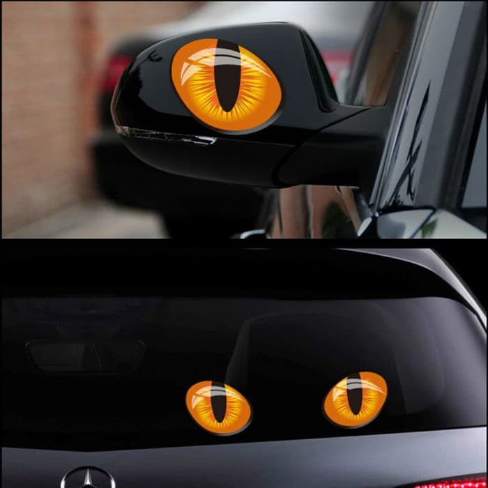 Jual Stiker Spion Mobil Unik Lucu Printing Sticker Cat Eye | Shopee ...