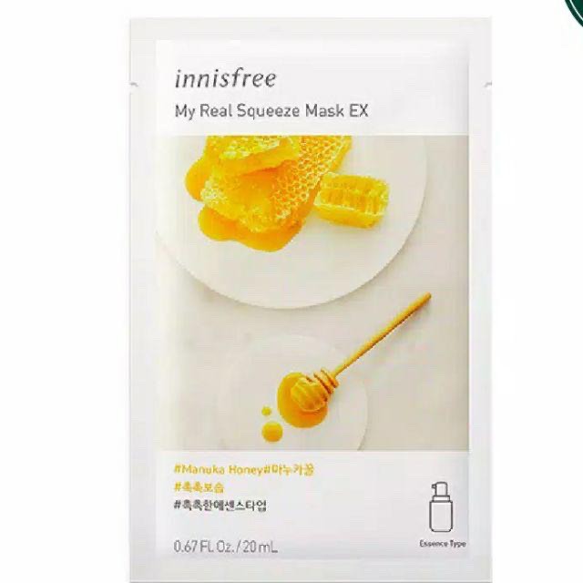 Jual Innisfree Sheet Mask My Real Squeeze Baca Disclaimer Masker Innnisfree Wajah Masker Muka ...