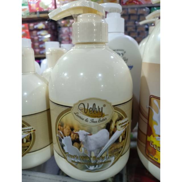 Jual Handbody velvy Malaysia susu kambing 600ml | Shopee Indonesia
