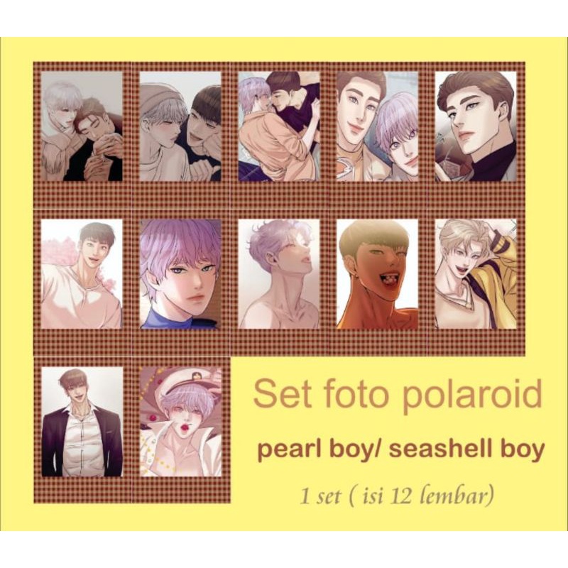 Jual set foto manhwa/webtoon/manga pearl boy/seashell boy (yaoi,shounen ai, boys love) | Shopee ...