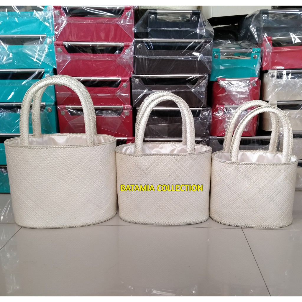 Jual Tas Parcel Anyaman Pandan Model Oval Tas Pandan Hantaran Etnik ...