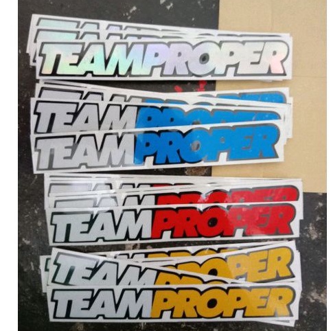 Jual stiker TEAMPROPER stiker motor mobil | Shopee Indonesia