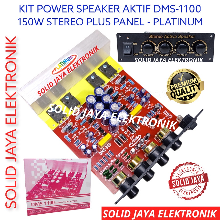 Jual KIT POWER SPEAKER AKTIF 150W STEREO DMS-1100 DMS 1100 TIP2955 TIP3055 DMS 1100 ACTIVE ...