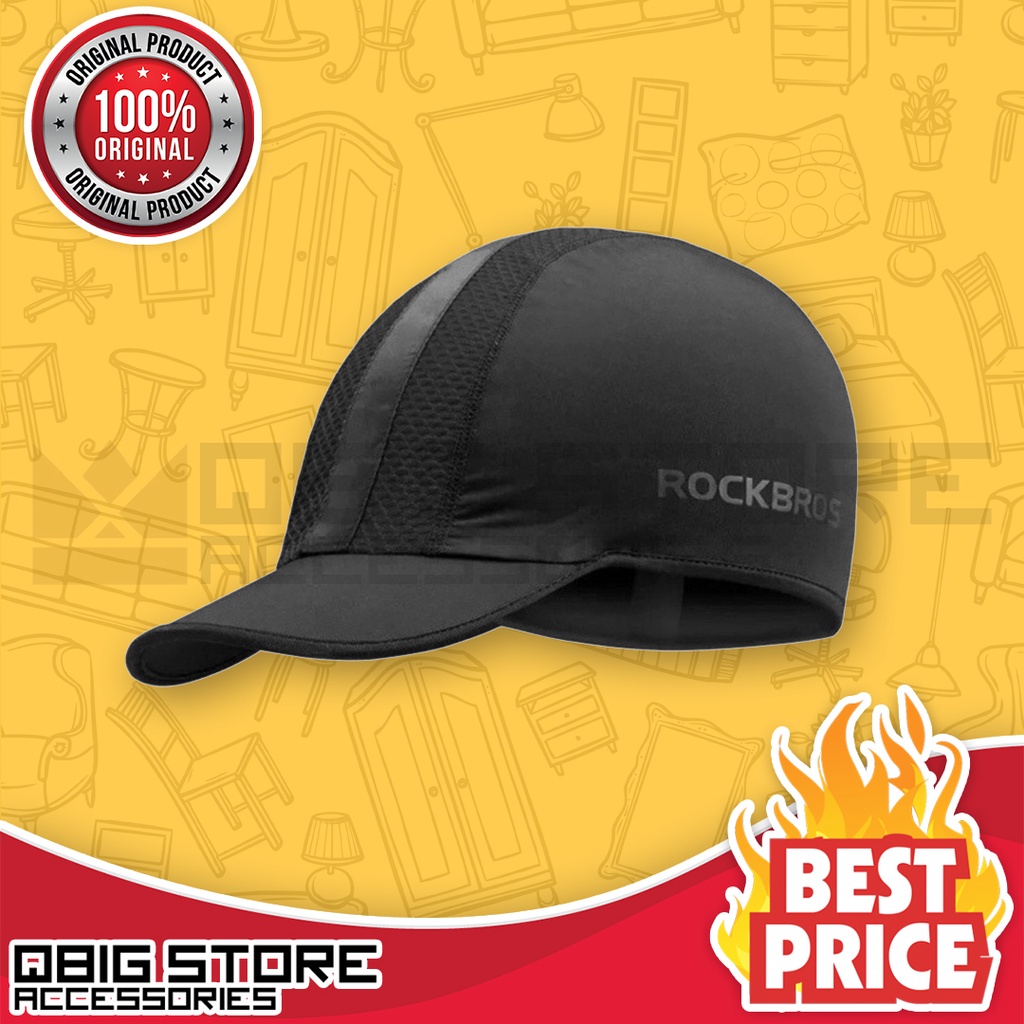 Jual Rockbros M005BK Topi Sepeda Cycling Cap Roadbike MTB Cap | Shopee ...