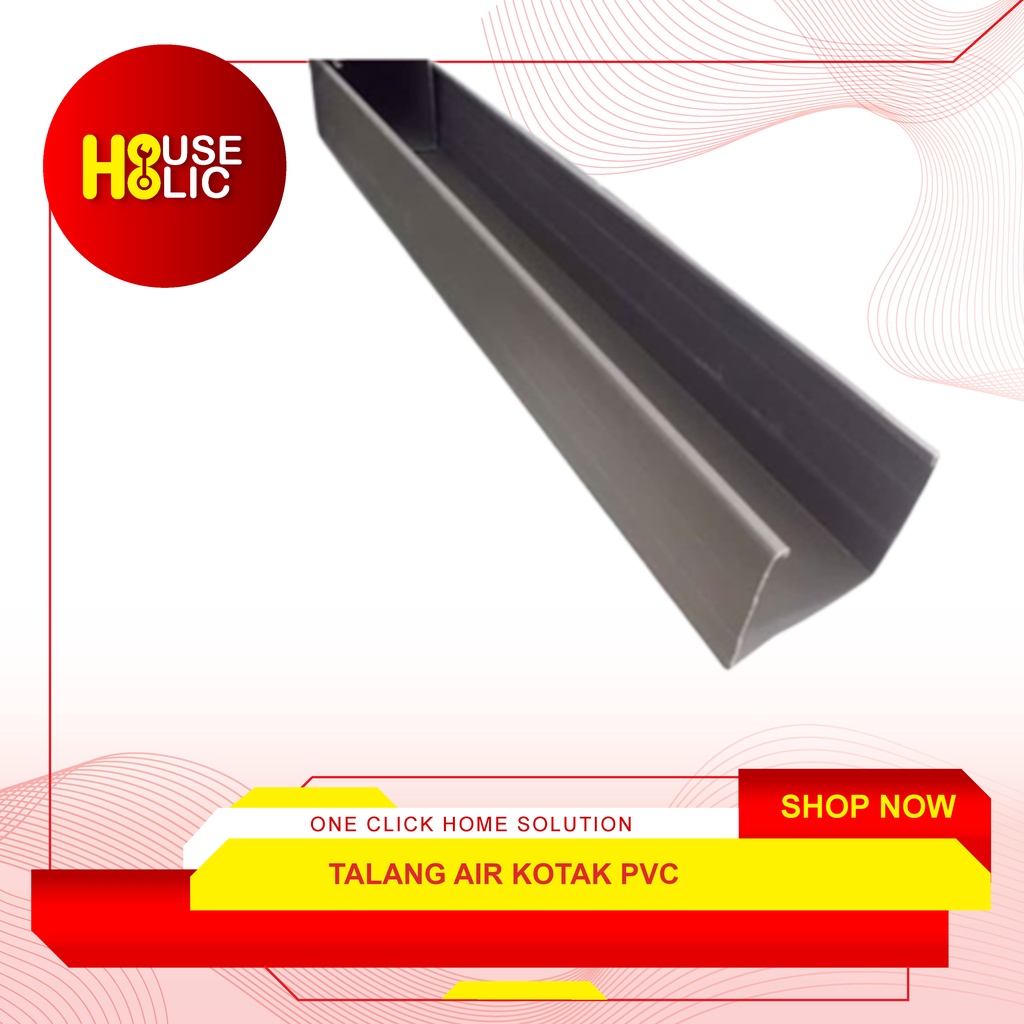 Jual Talang Air Kotak Pvc 4" Inch Panjang 4 Meter | Shopee Indonesia
