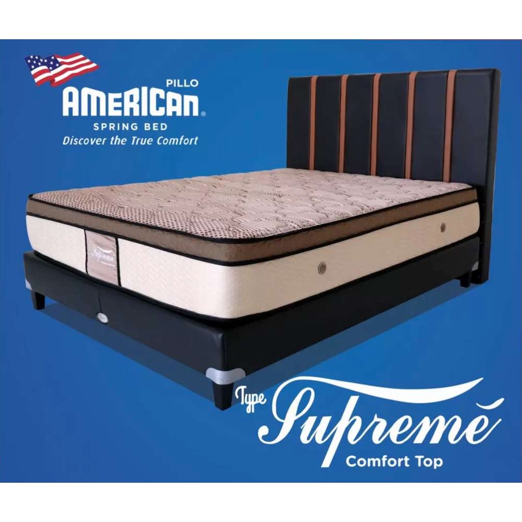 Jual AMERICAN SPRING BED SUPREME COMFORTOP | Shopee Indonesia