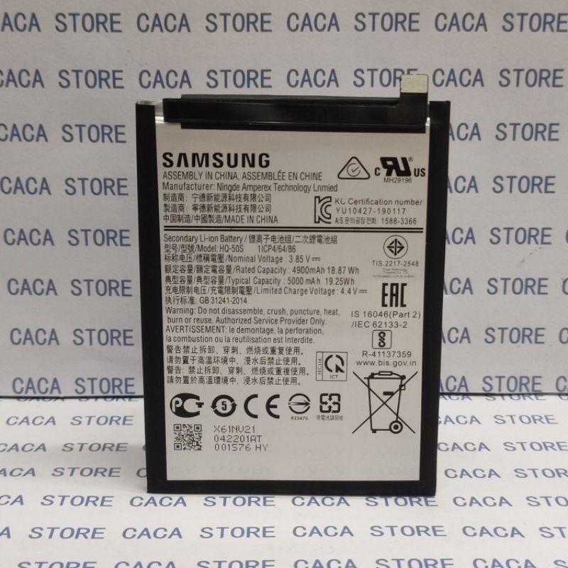 Jual Baterai Battery Batre Samsung Galaxy A02S SM-A025F - A03S SM-A037F HQ-50S ORIGINAL | Shopee ...