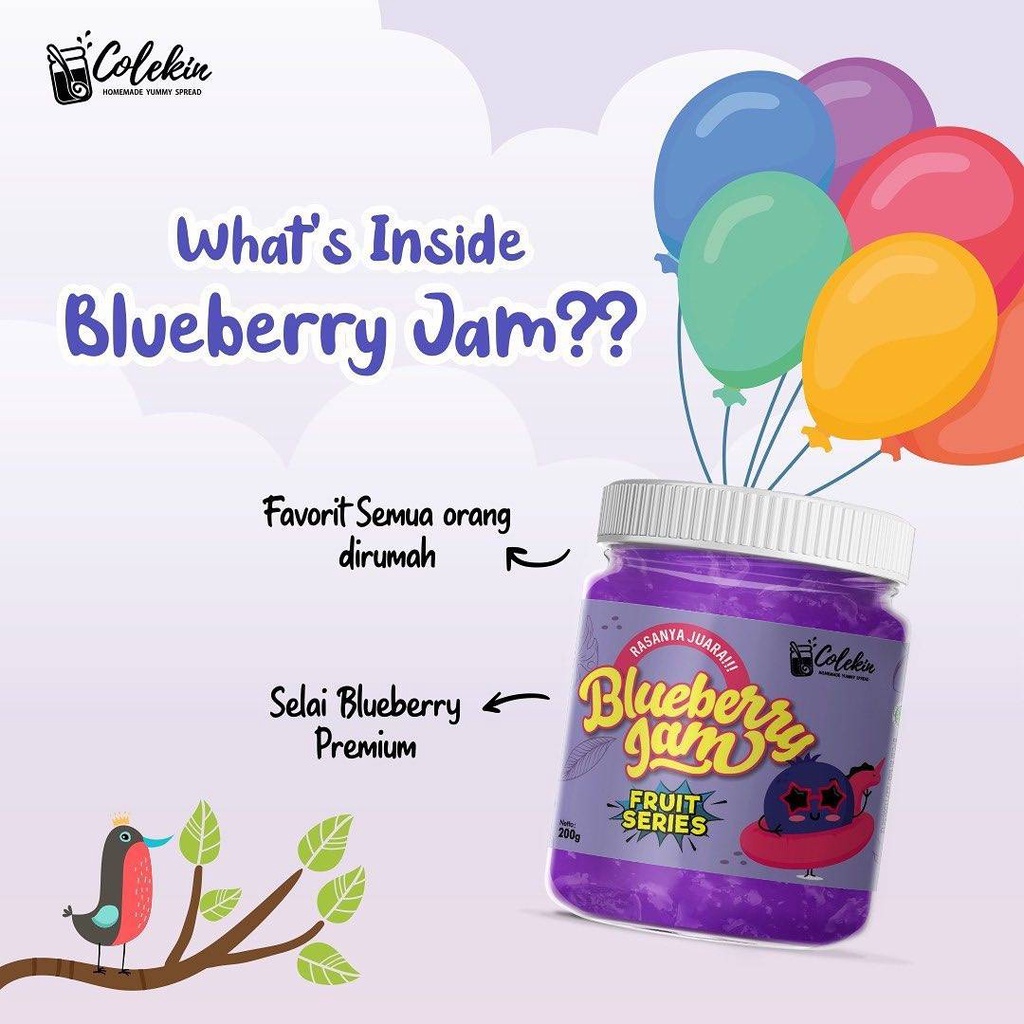 Jual Selai Blueberry Jam 200 gr Blueberry | Shopee Indonesia