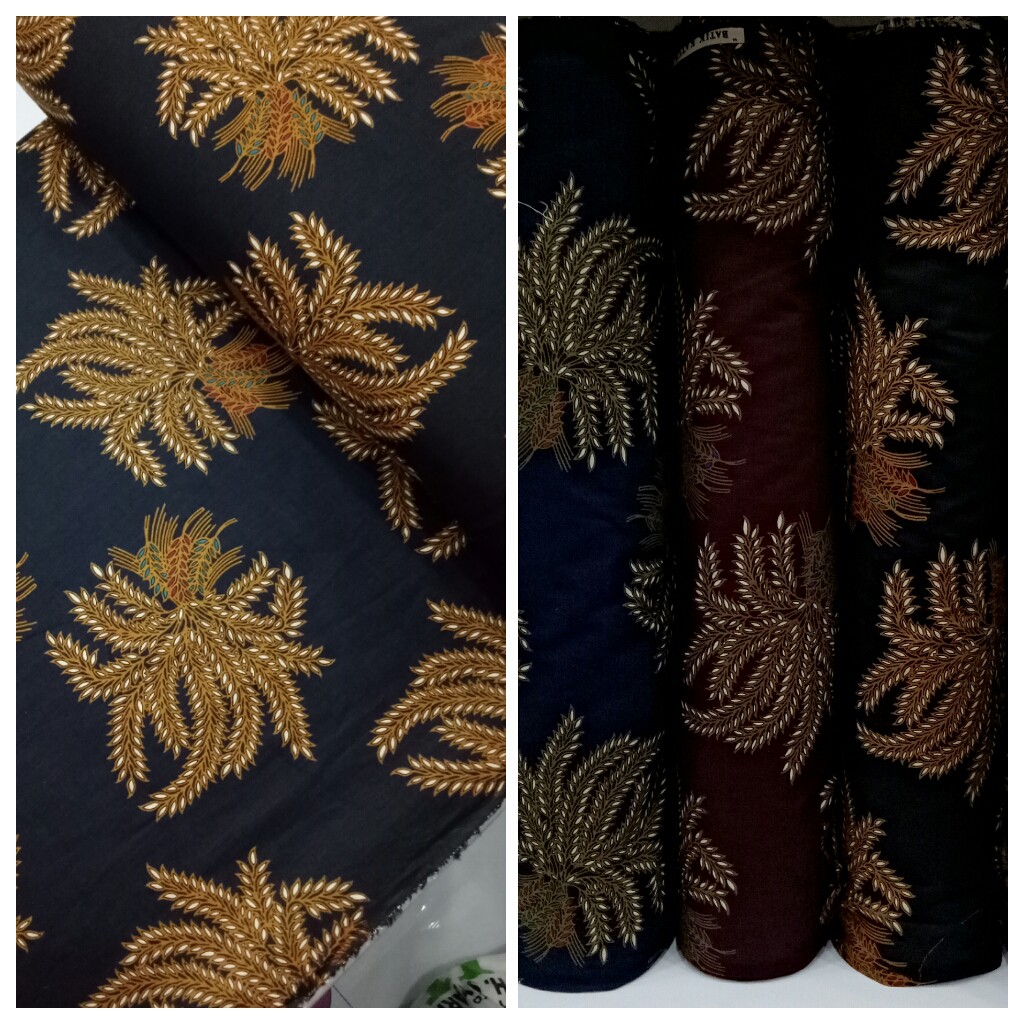 Jual Bahan Batik Katun Padi / Kain Batik Meteran | Shopee Indonesia