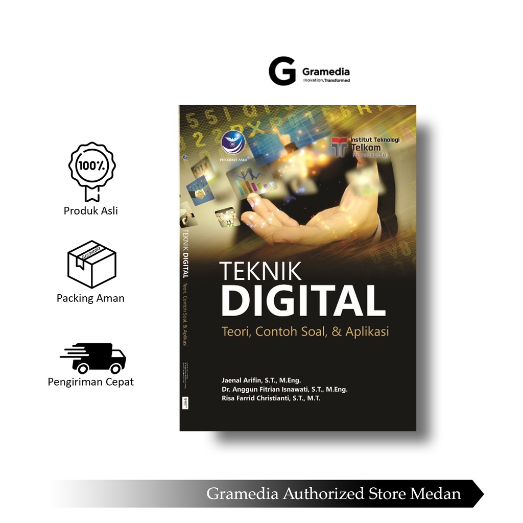 Jual Gramedia Medan - TEKNIK DIGITAL, TEORI, CONTOH SOAL DAN APLIKASI ...