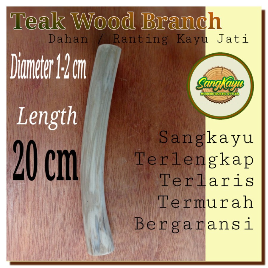 Jual SangKayu Teak Wood Branch 20 cm Macrame Dahan Ranting Kayu Jati ...