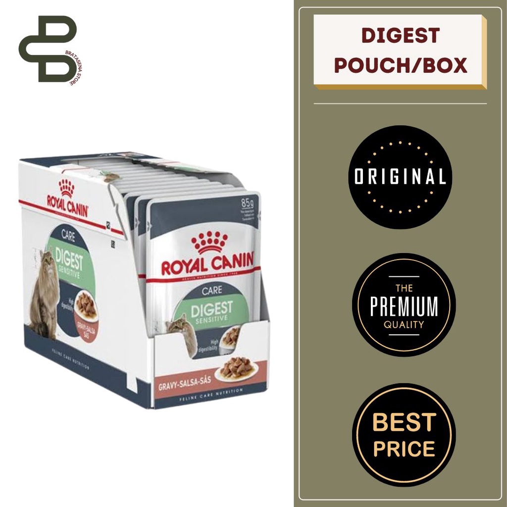 Jual ROYAL CANIN DIGEST SENSITIVE / DIGESTIVE WET POUCH PER BOX ISI 12 ...