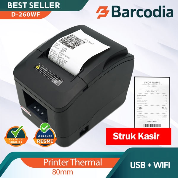 Jual BARCODIA Printer Thermal Iware IW-D260WF 80mm Wifi Usb Auto Cutter ...