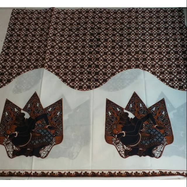 Jual Kain Batik kota solo motif gunungan wayang semar | Shopee Indonesia