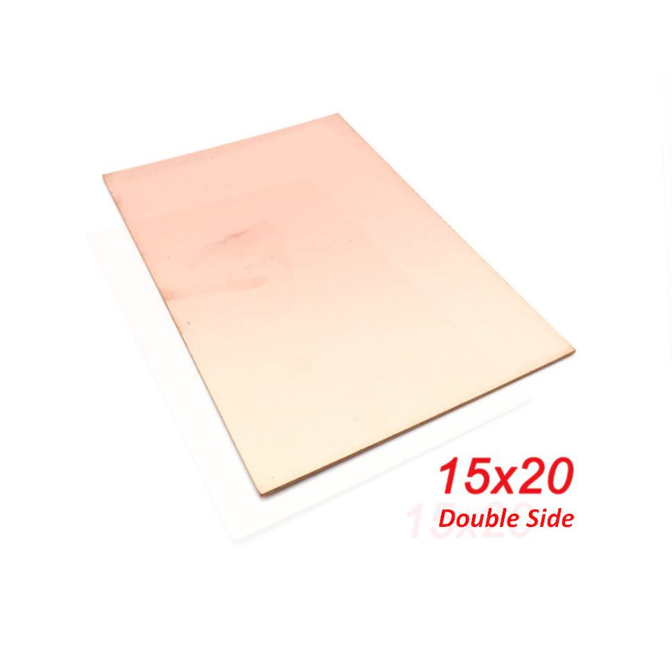 Jual PCB Polos FR4 Fiber 15x20cm Double Layer Side Copper 15x20 15 x 20 ...