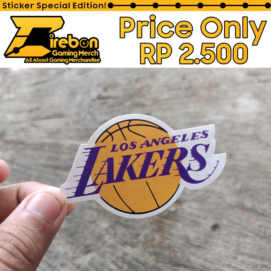 Jual Sticker Stiker Nba Los Angeles Lakers | Shopee Indonesia
