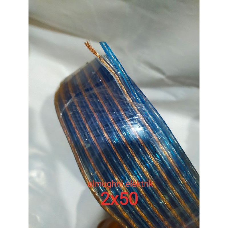 Jual kabel listrik transparan kabel serabut body besar kabel audio kabel 2x50 | Shopee Indonesia