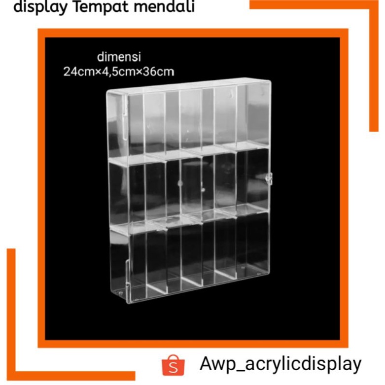 Jual Box tempat mendali/ mendali / Tempat mendali Akrilik Bening ...