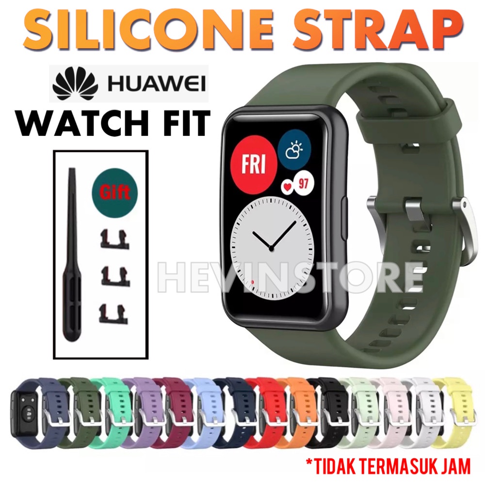 Jual Silicon Huawei WATCH FIT Strap Tali Jam Rubber Strap Karet Silikon ...