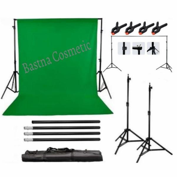 Jual PAKET GREEN SCREEN BACKGROUND WARNA IJO POLOS 3X6CM STAND ...