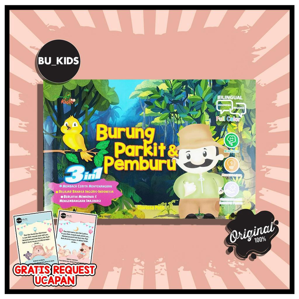 Jual Buku Cerita Bergambar Burung Parkit Dan Pemburu Anak Tk Paud ...