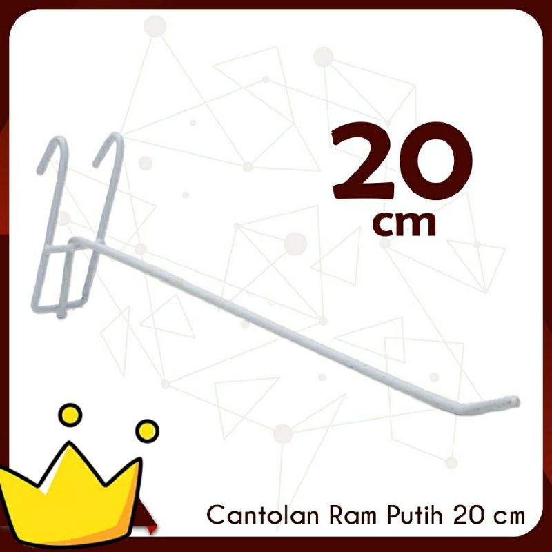 Jual Cantolan Ram Besi Tebal .15/20 Cm Hook Untuk Display Aksesoris ...