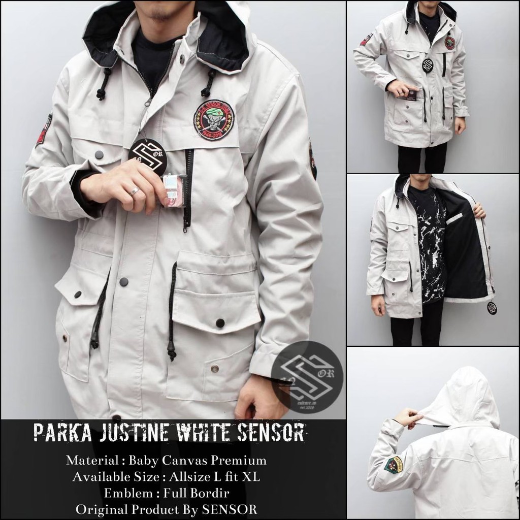 Jual jaket Parka / Jaket parka justine model terbaru original | Shopee ...
