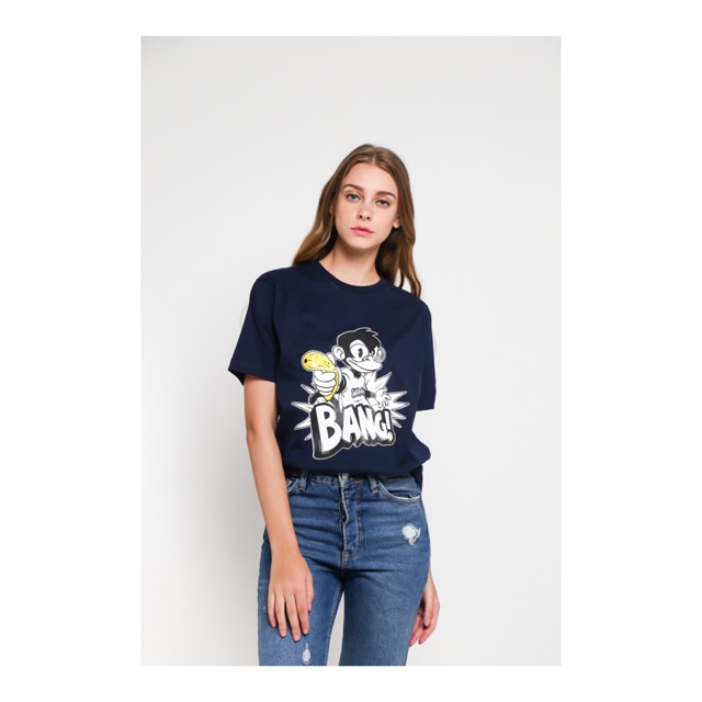 Jual Skill Monky Shoot Navy Tee (Unisex) | Shopee Indonesia