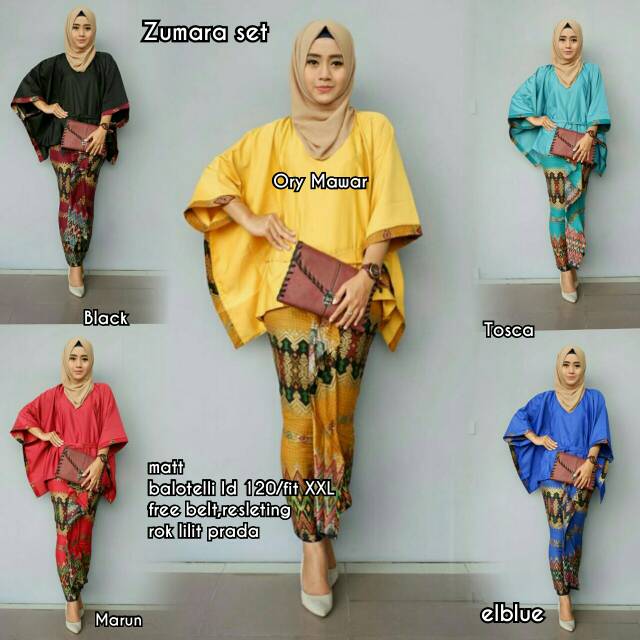 Jual Batik Kebaya Zumara Set / Batik Kebaya (geser untuk melihat yang ...