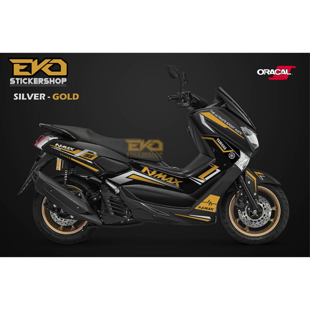 Jual STIKER NMAX HITAM CUTTING STICKER NMAX GOLD N03SG | Shopee Indonesia