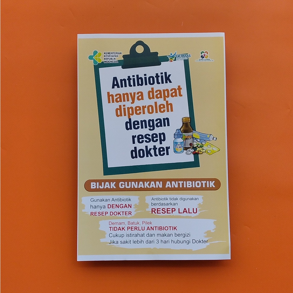 Jual Poster Antibiotik hanya dapat diperoleh dengan resep dokter - Gema ...