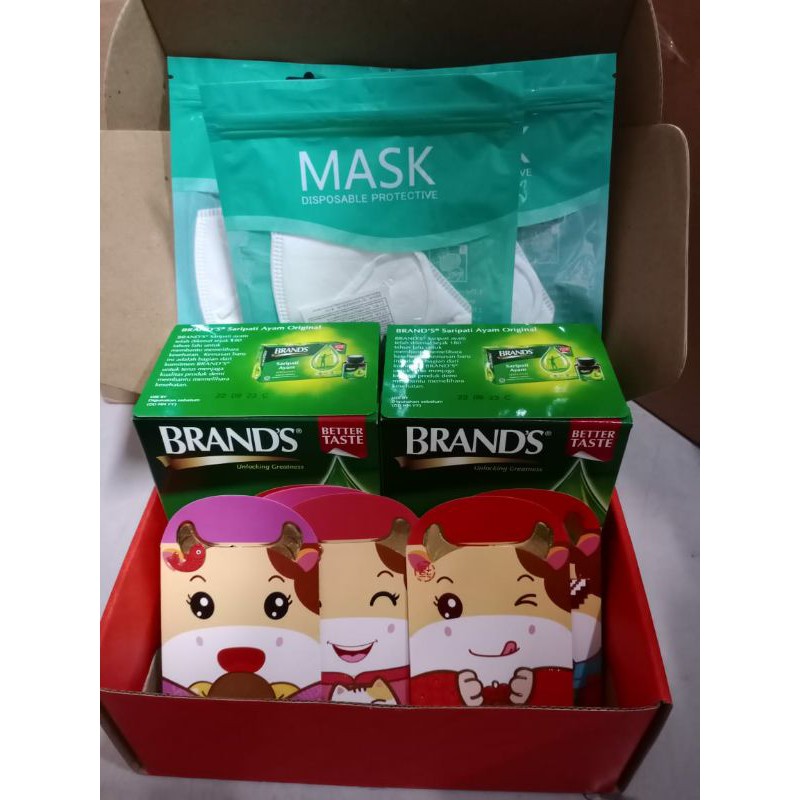 Jual Brand's saripati ayam original 70gr CNY isi 12 botol free masker ...