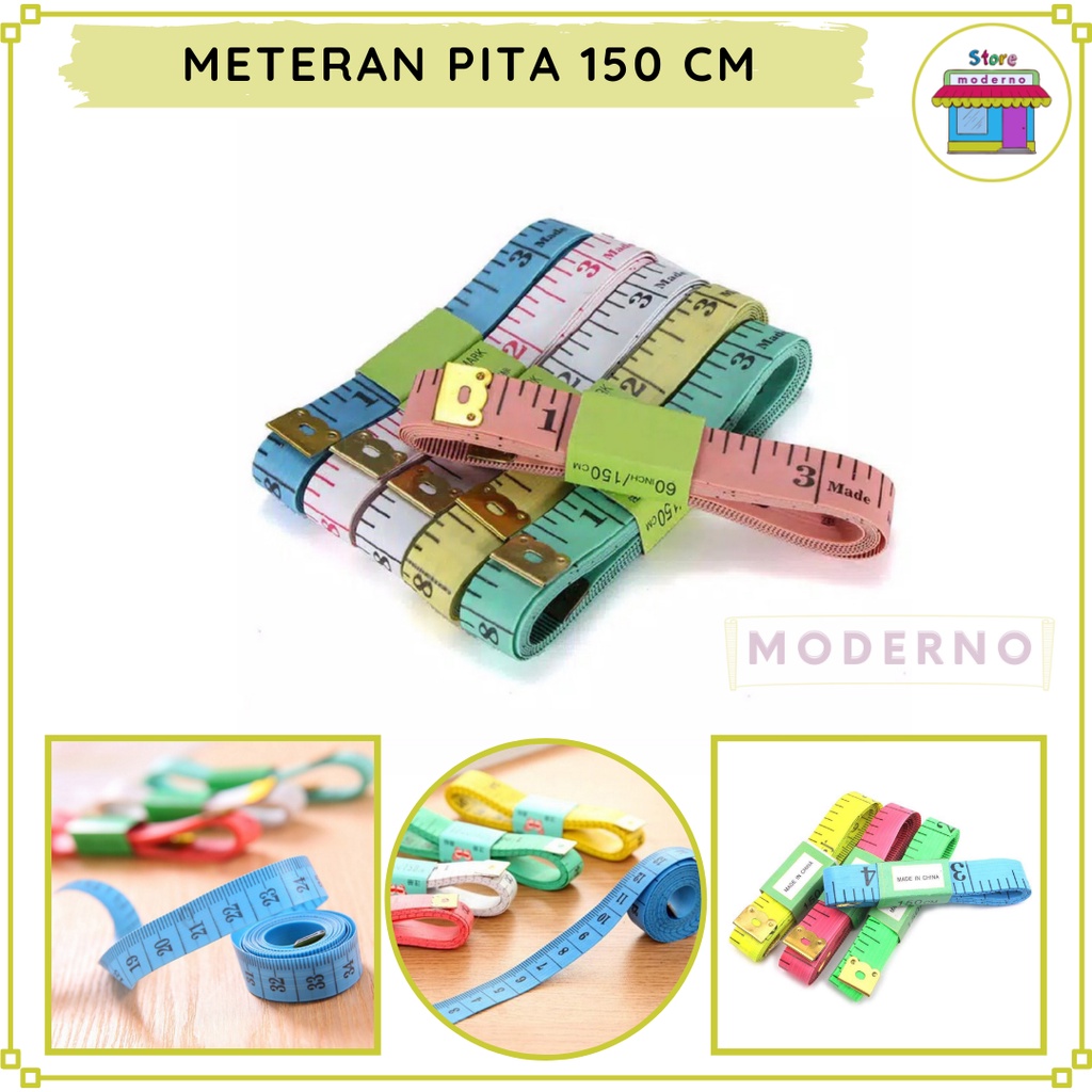 Jual Meteran Jahit Alat Ukur Tinggi Badan Lebar Baju Celana Meteran ...