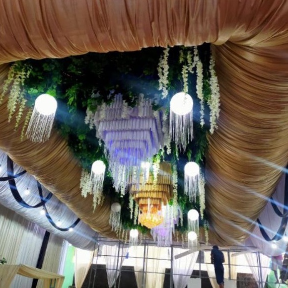 Jual kap lampu lampion benang rumbai tirai gliter | Shopee Indonesia