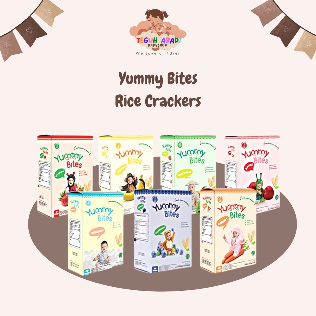 Jual [TA] Yummy Bites Rice Crackers / Snack Bayi / Snack Crackers Bayi ...