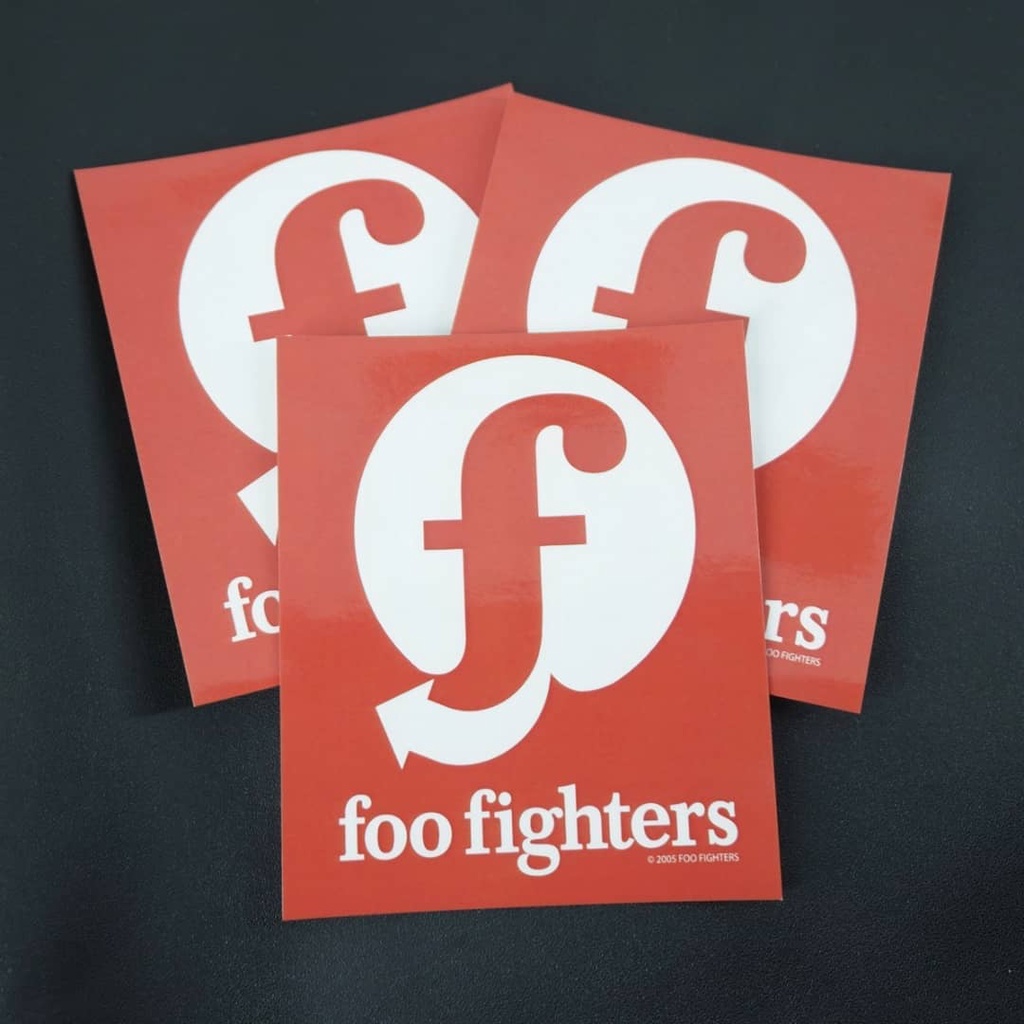 Jual STICKER - FOO FIGHTERS F LOGO RED | Shopee Indonesia