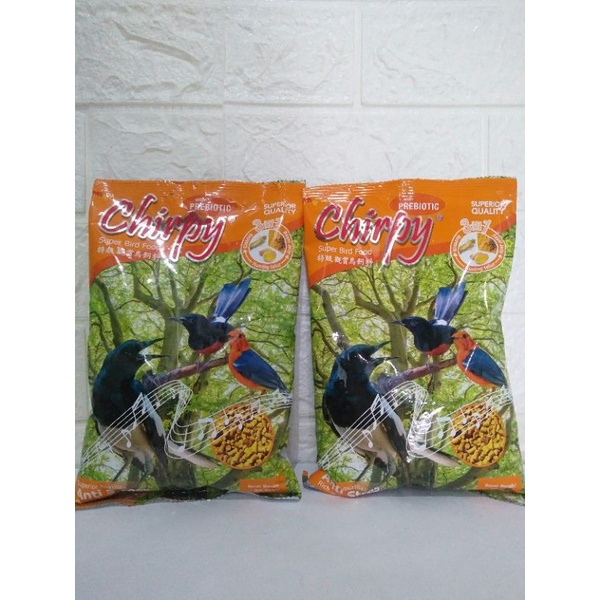 Jual Chirpy 3 in 1 kuning super bird food 400 gram chirpy pakan burung ...