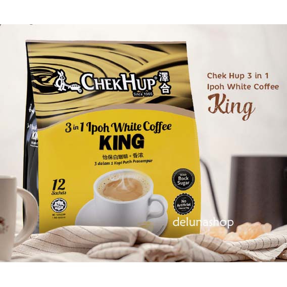 Jual Chek Hup King 3 in 1 Ipoh White Coffee Kopi Instant Chekhup Malaysia | Shopee Indonesia