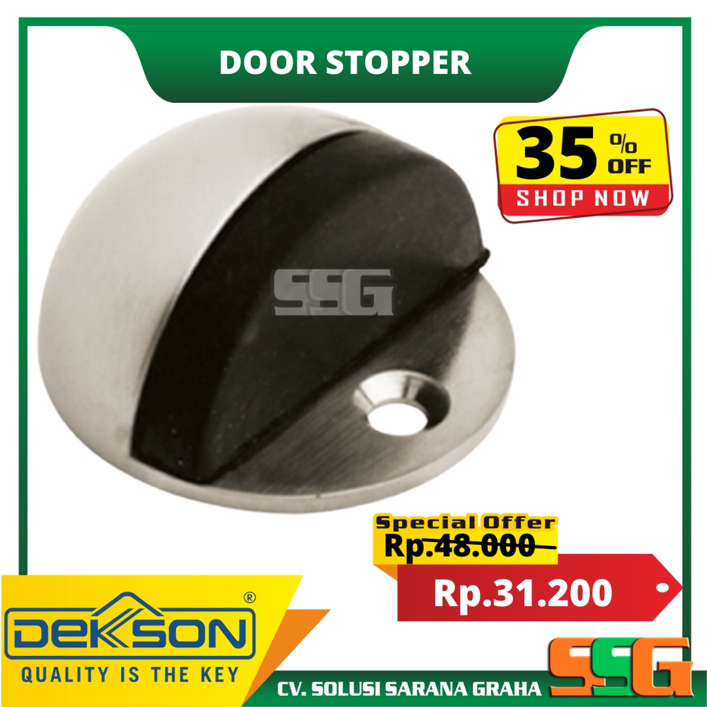 Jual Door Stopper Lantai Dekkson DS MDS 886 SN Aksesoris Pintu Penahan ...
