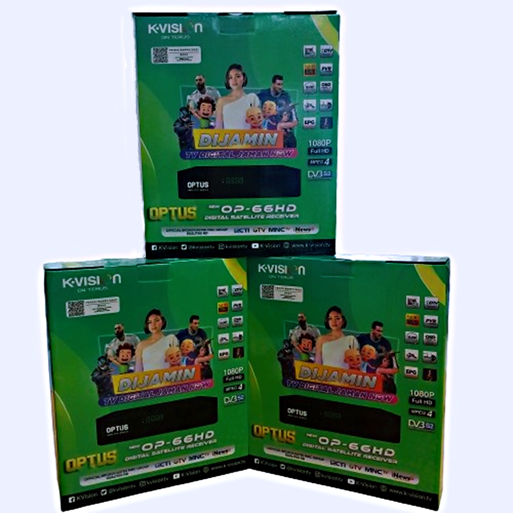 Jual receiver optus 66 by kvision receiver parabola | Shopee Indonesia