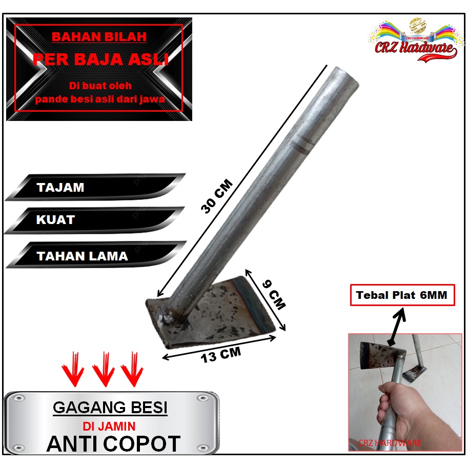 Jual Petel Rimbas Cangkul Kayu Pethel Kapak Perimbas Bahan Baja Per ...