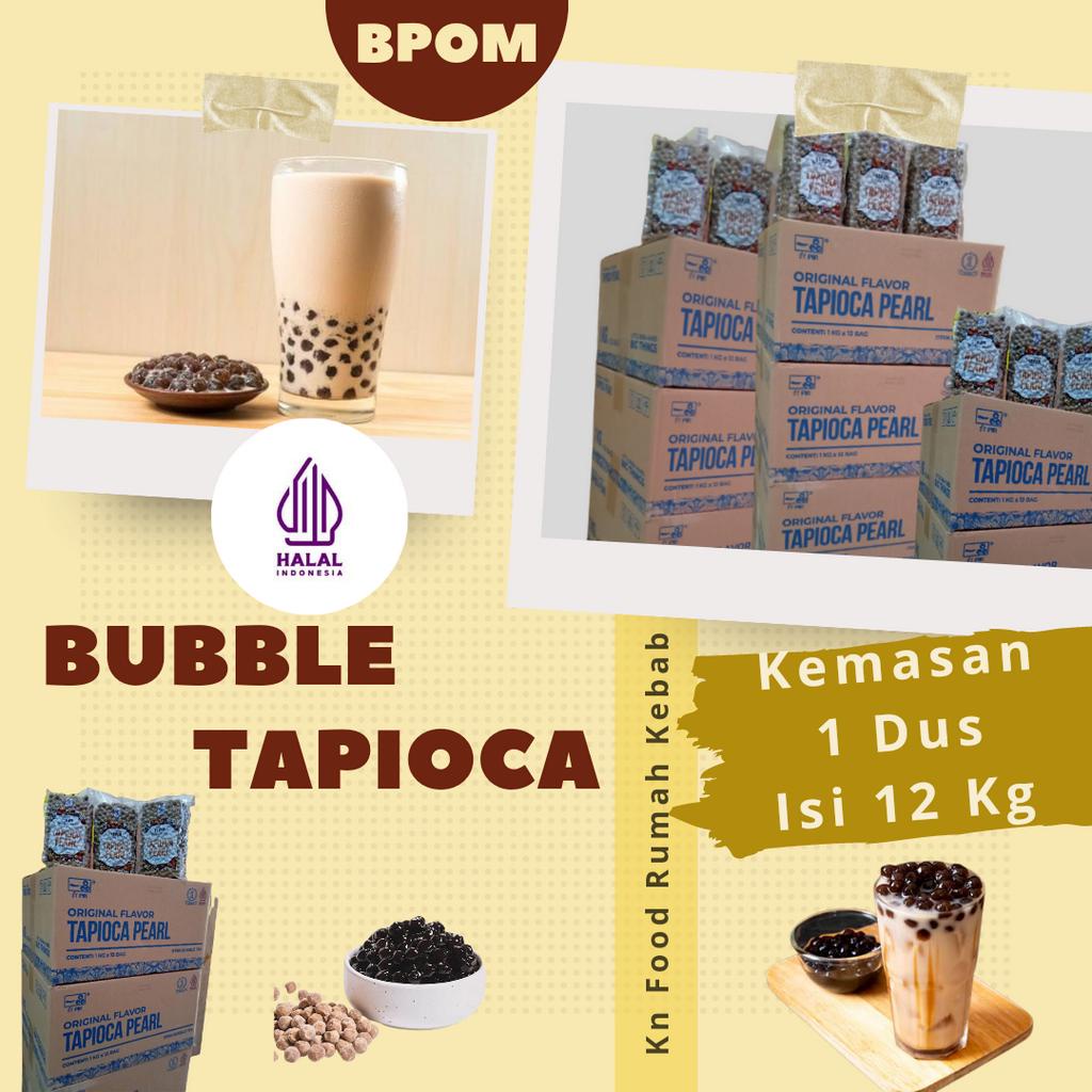 Jual Boba Bubble Tapioca Pearl 1 Dus Tapioca Pearl Bubble ITPIN 12 Kg ...