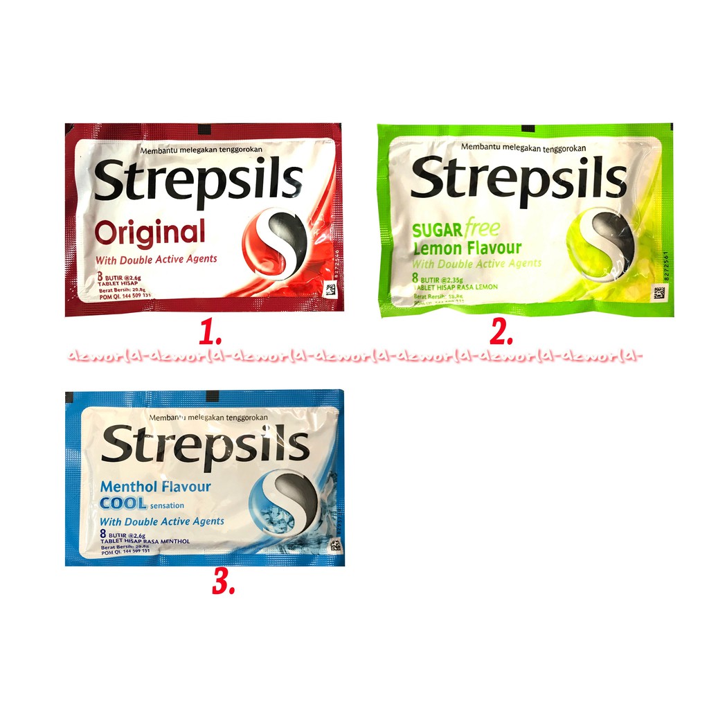 Jual Strepsils Tablet Hisap 8butir permen Untuk Melegakan Tenggorokan ...