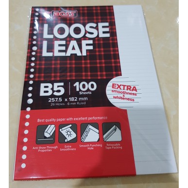 Jual Kertas File - Kertas Note - Isi Kertas Binder Kertas File Loose Leaf B5 Binder 100 Produk ...