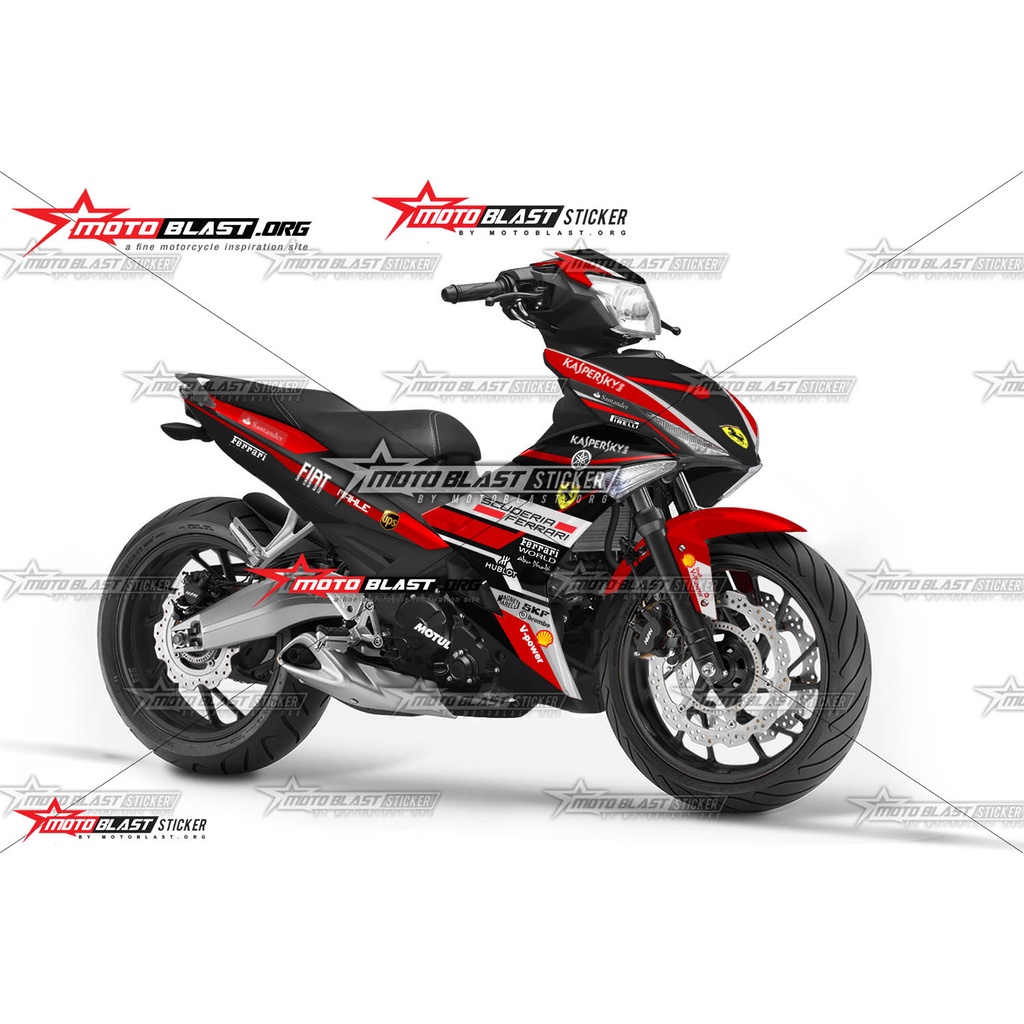 Jual Decal Sticker Motoblast - Yamaha MX King 150 Black Ferrari ...