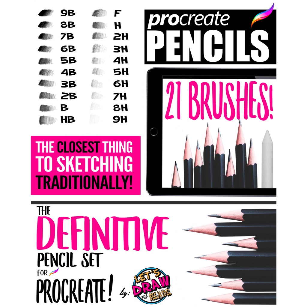 Jual Procreate Brush - The Definitive Pencil Set for Procreate | Shopee ...