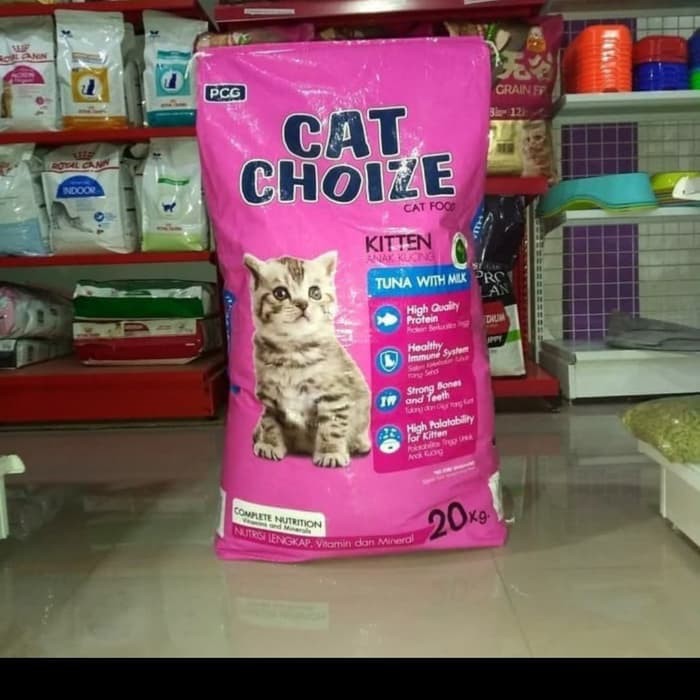 Jual GRAB Makanan anak kucing CAT CHOIZE cc KITTEN tuna salmon pink ...